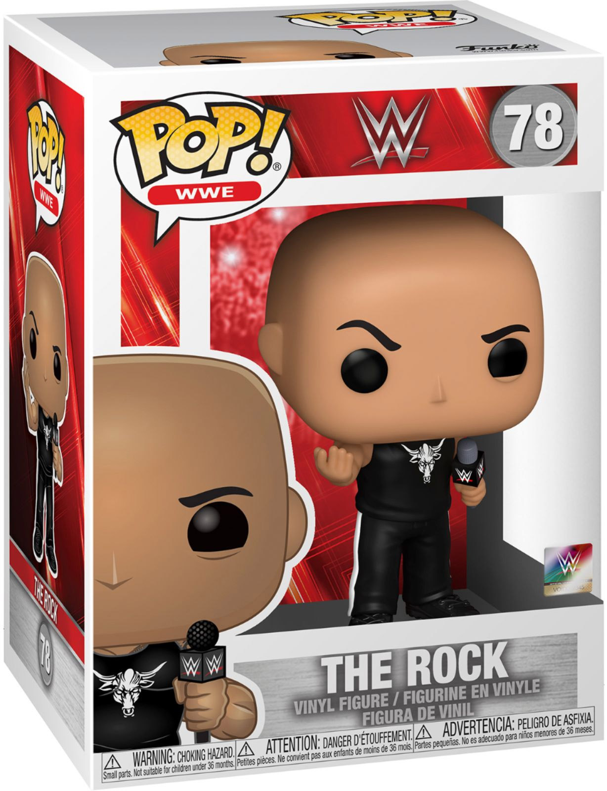 Figurine Pop WWE #78 pas cher : THE ROCK