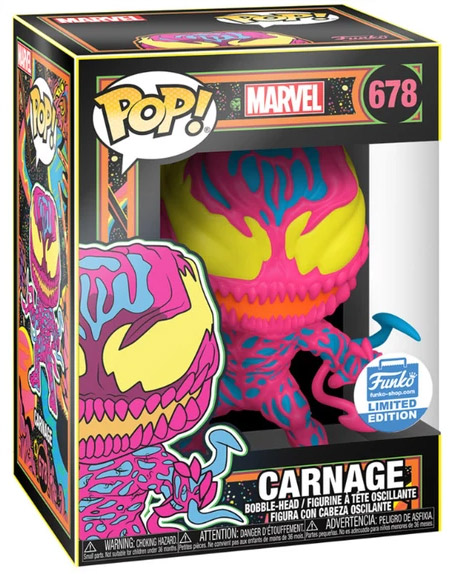 Figurine Pop Marvel Comics #678 pas cher : Carnage - Néon